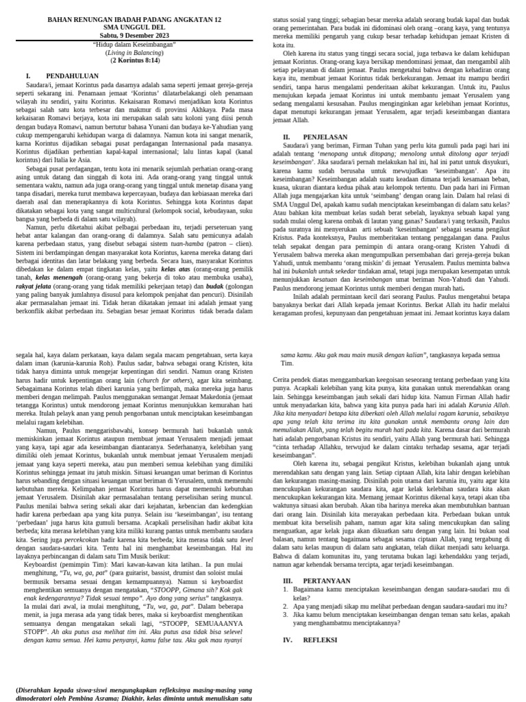 Bahan Ibadah Padang A12 | PDF