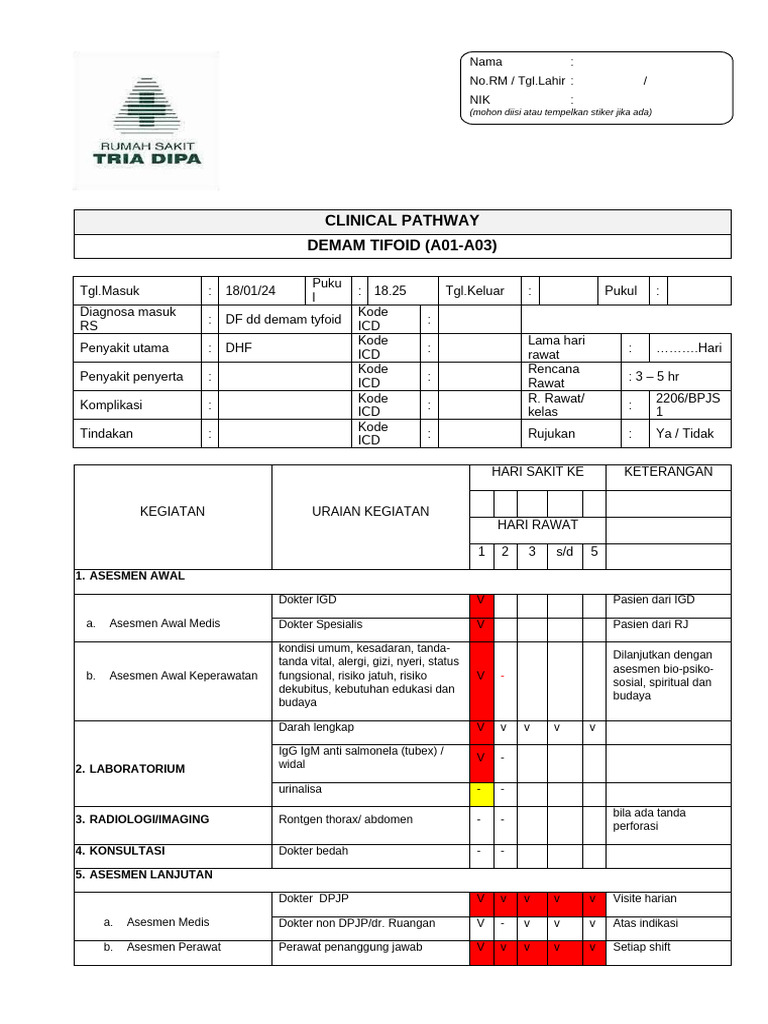 CP Demam Tifoid RSTD | PDF