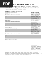 Construction Contract AIA A101 | PDF | Indemnity | Employment