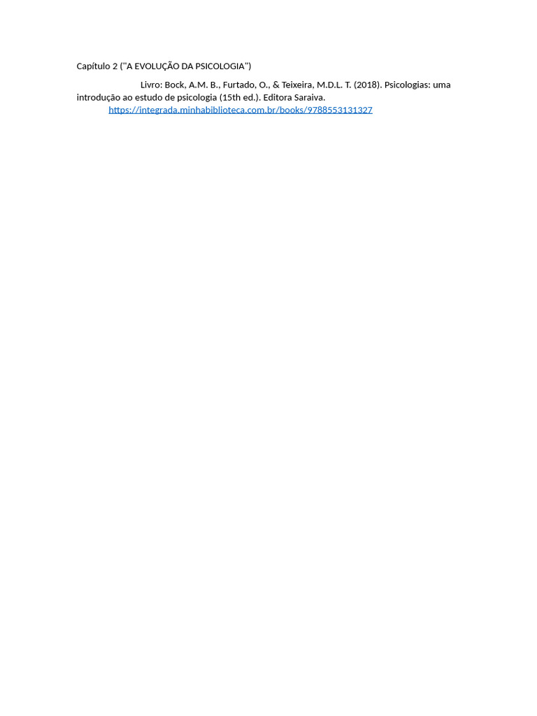 Leitura Complementar Aula 1 - Psico Experimental | PDF