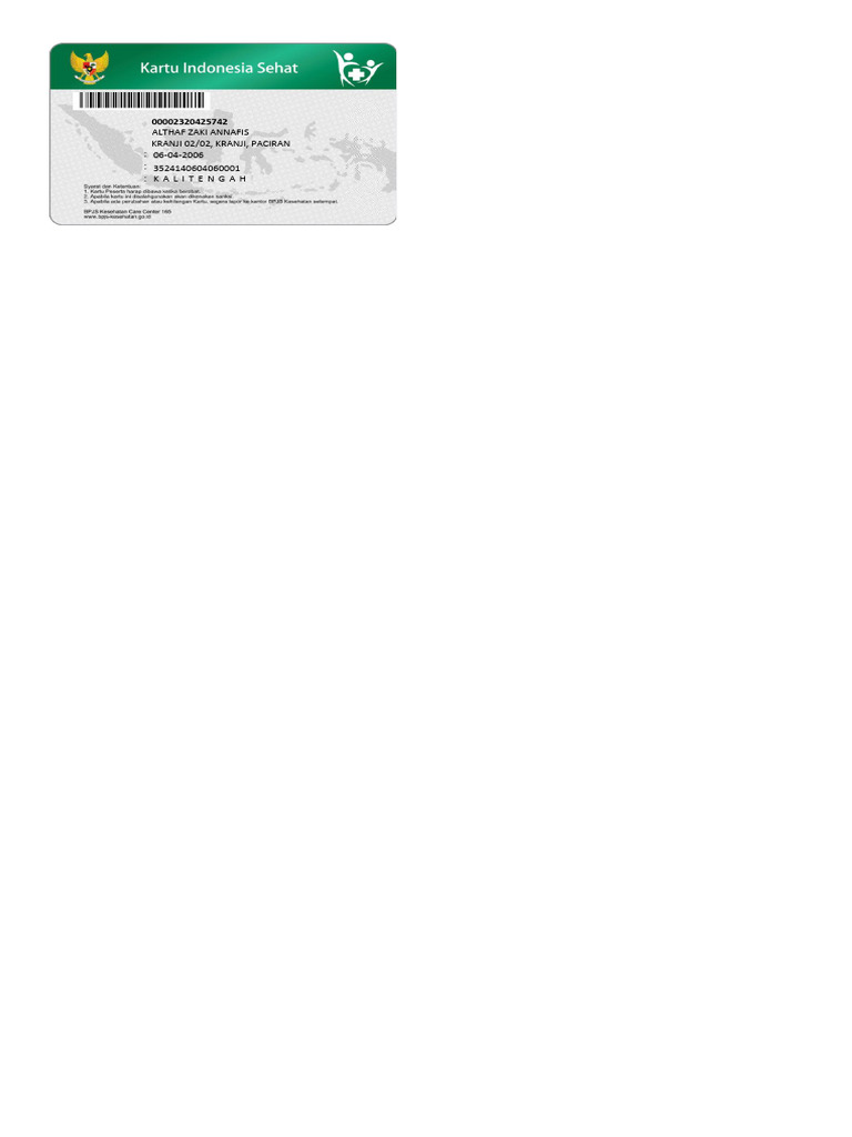 Kartu Zaki | PDF