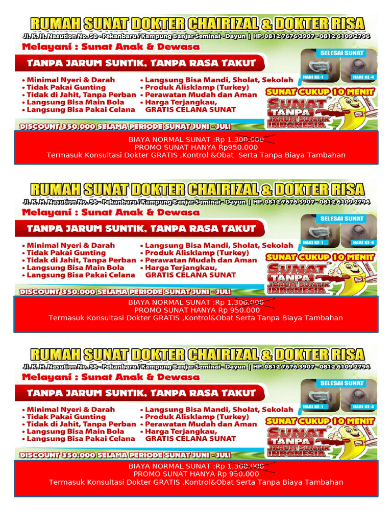 Promo Sunat Hanya Rp950.000 | PDF