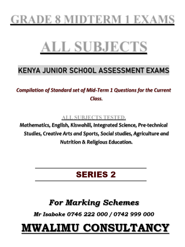 Grade 8 Midterm Exam Questions | PDF | Educational Assessment | Infection