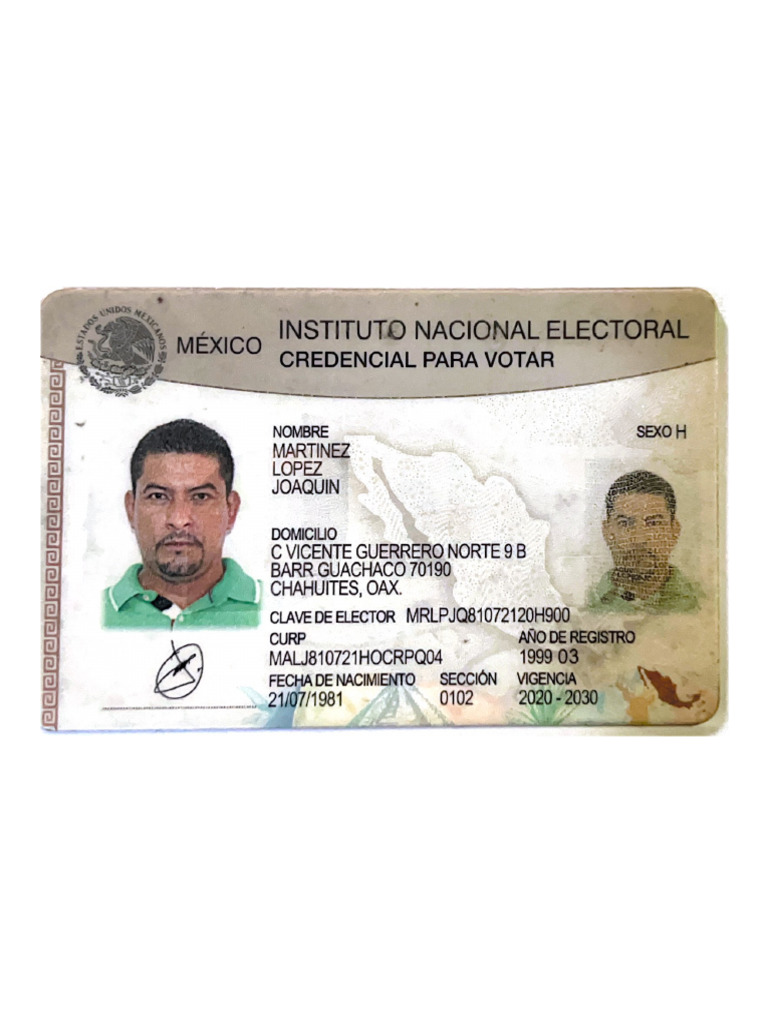 México Credencial para Votar | PDF