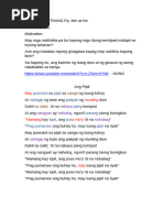 Ang Pipit Lyrics | PDF