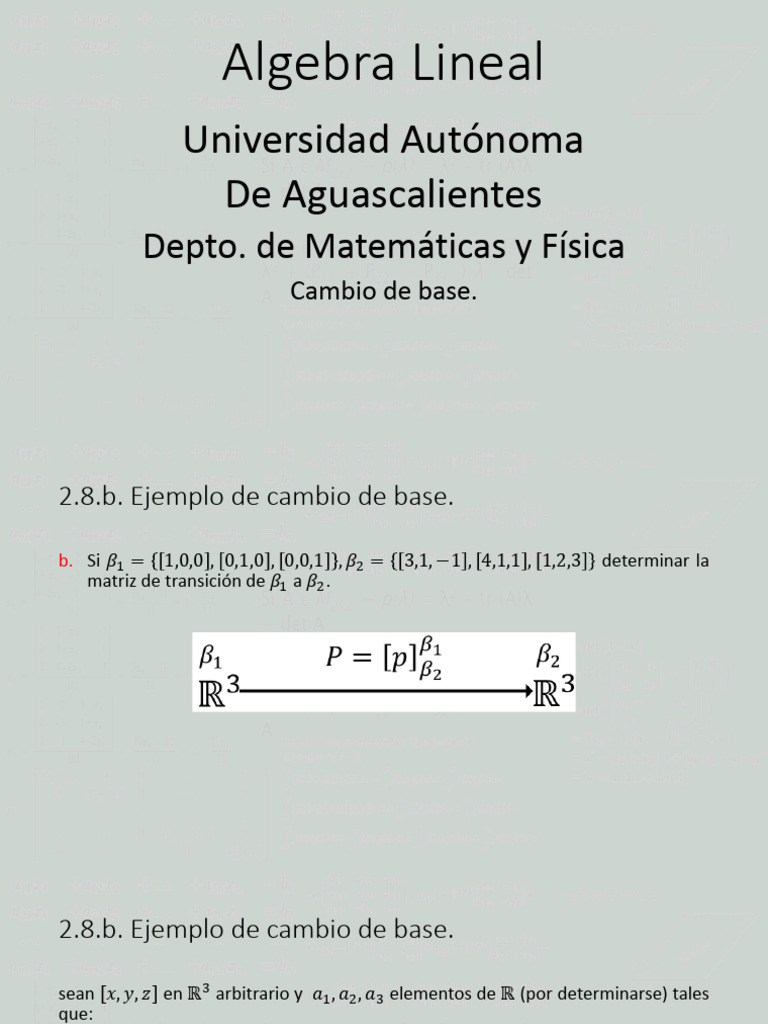 2.8.b. Ejemplo Cambio de Base R 3 | PDF | Matriz (Matemáticas) | Álgebra lineal