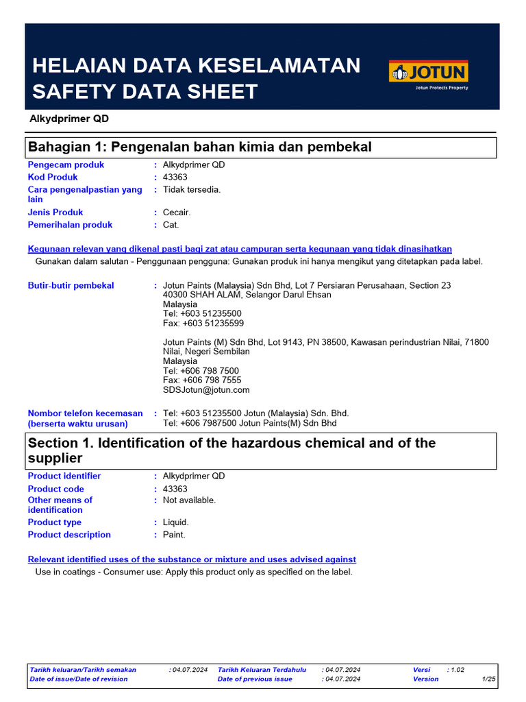 Alkydprimer QD-BM | PDF