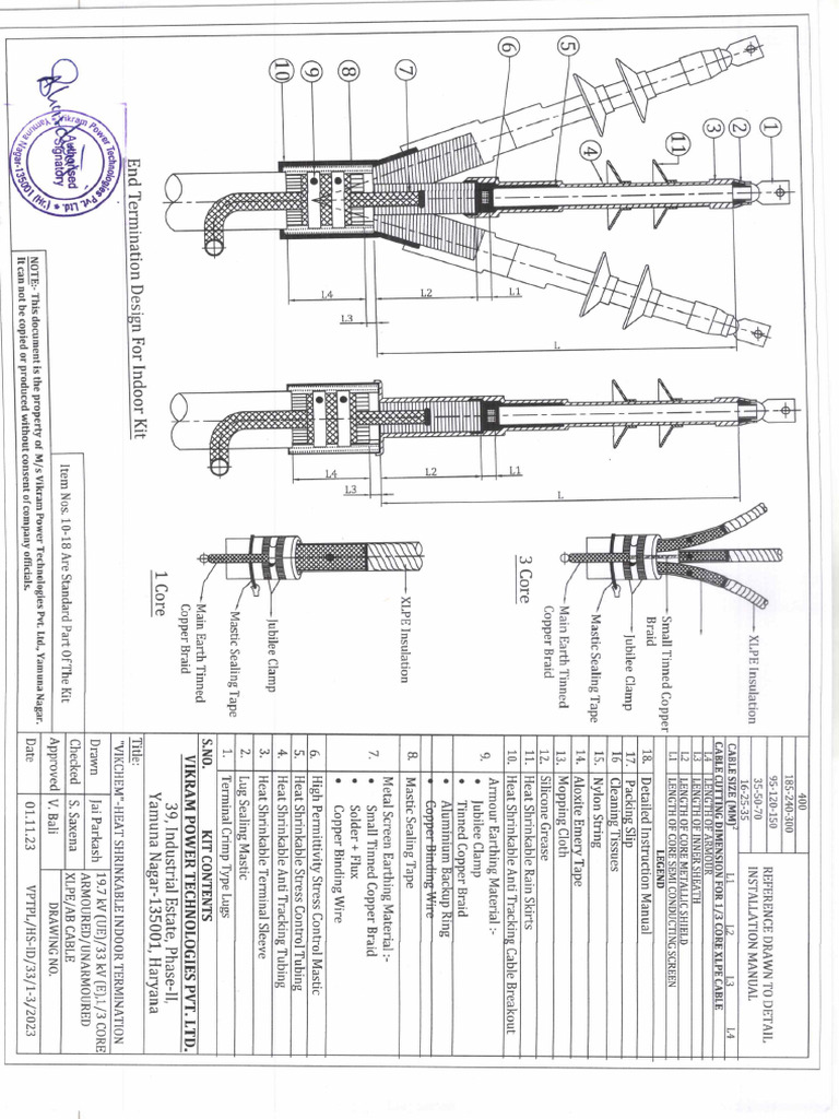 33 KV Kits Drawing | PDF