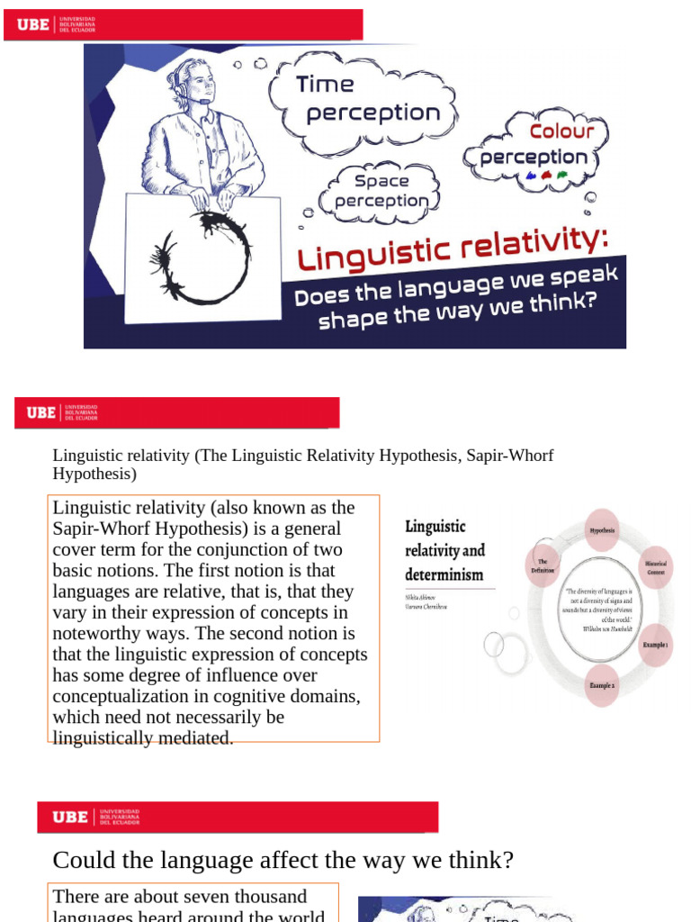 Examples of Linguistic Relativity | PDF | Cognitive Science | Linguistics