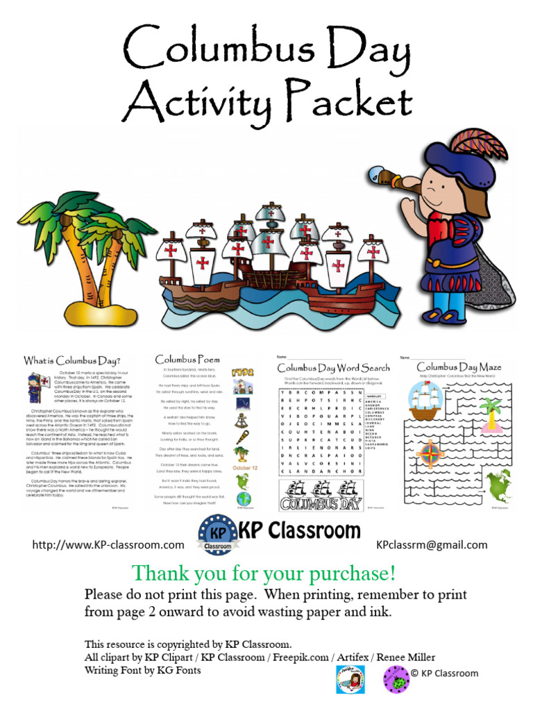 Thank You For Your Purchase! | PDF | Christopher Columbus | New World
