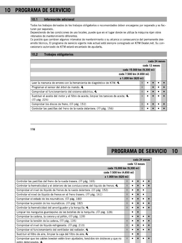 Programa de Servicio | PDF