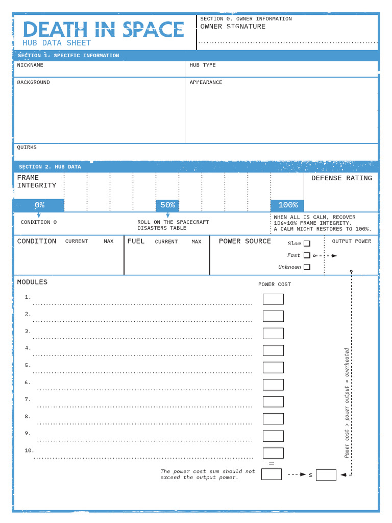 Hub Data Sheet Overview and Guidelines | PDF