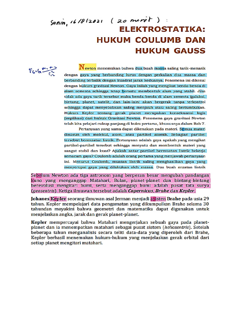 Hukum Coulomb (Gaya Coulomb) | PDF