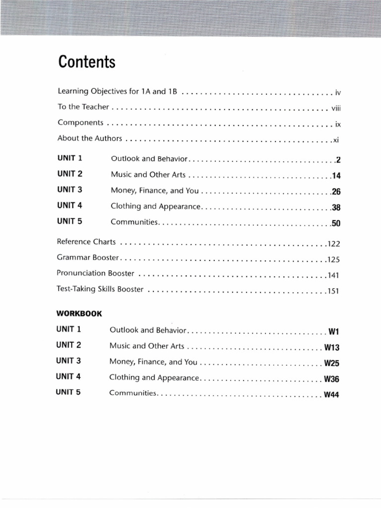 Summit 1 (3rd Edition) - Content | PDF
