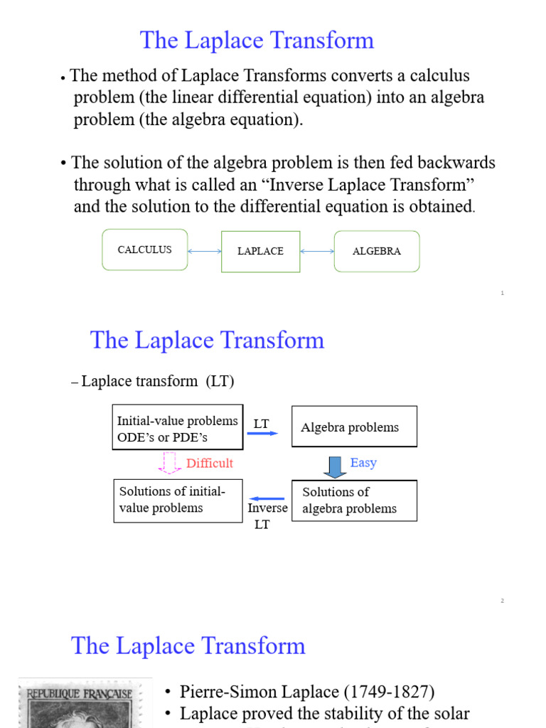 MECH3610 Chapter-2.2-Laplace-Transform-and-transfer-function | PDF | Laplace Transform | Mathematics