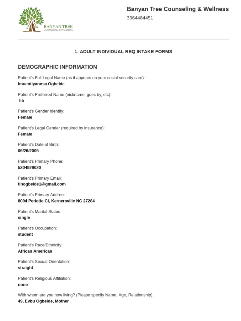 Adult Individual Req Intake Forms - 12172024 - 2225 | PDF ...