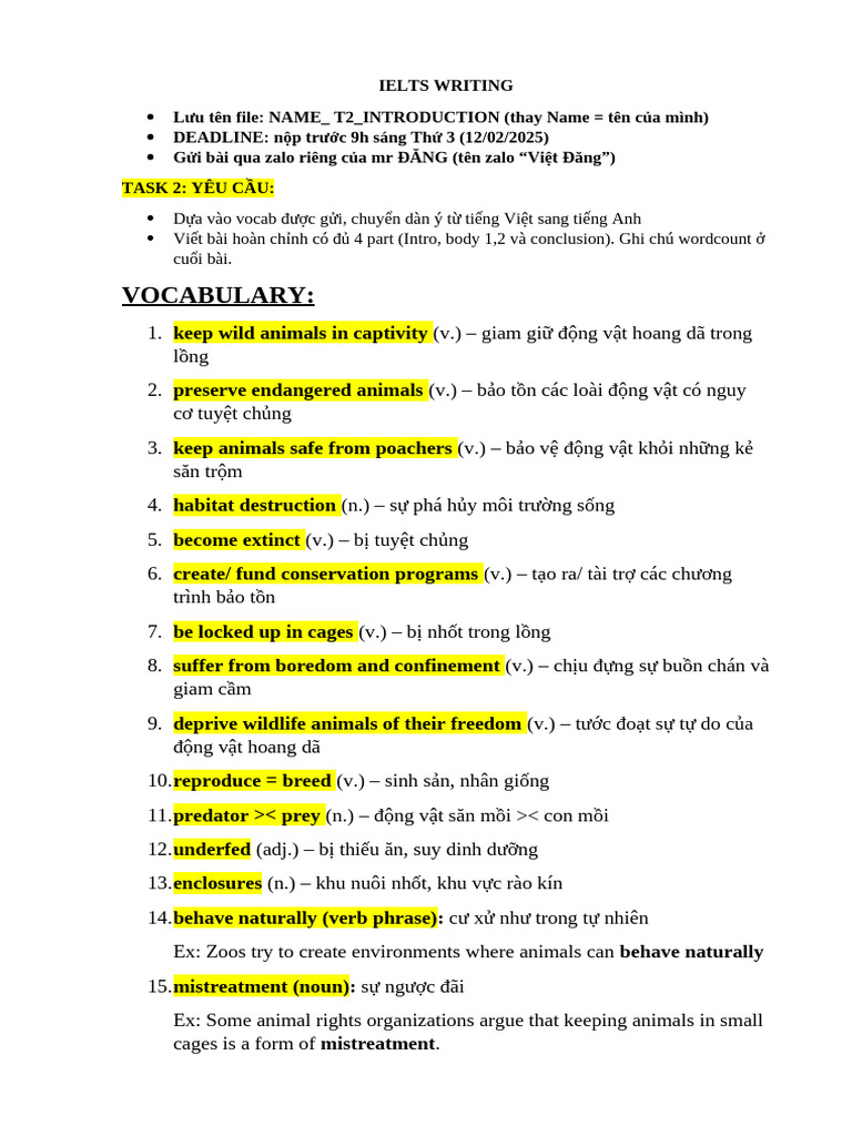 Homework Zoo | PDF