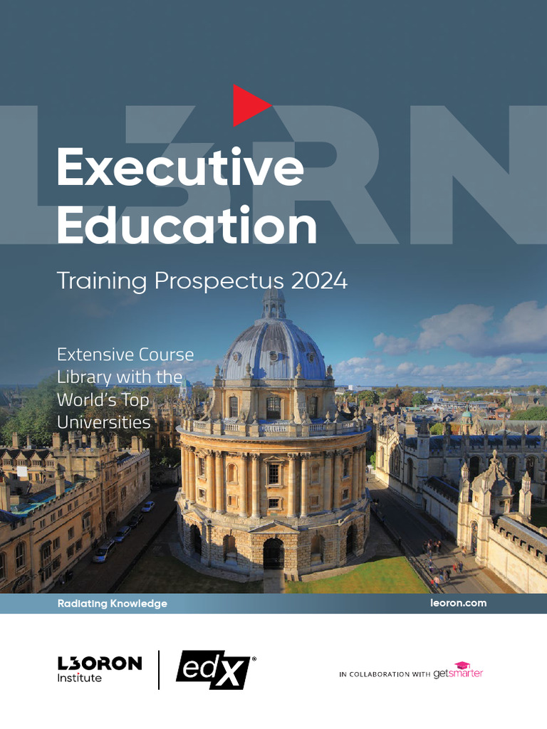 Executive Education Prospectus 2024 New | PDF | Leadership | Artificial ...