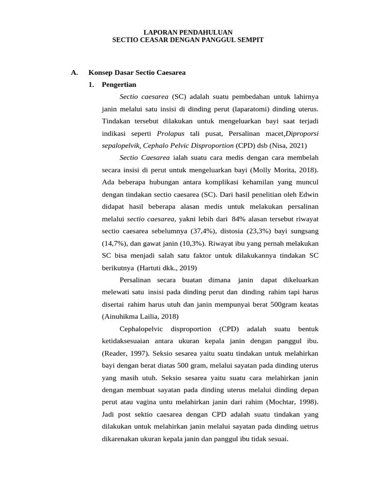 Panduan Lengkap Sectio Caesarea dan CPD | PDF