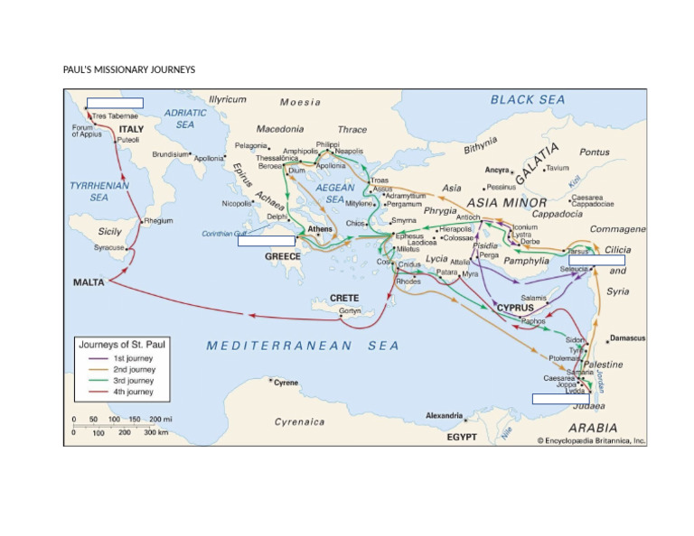 Paul's Missionary Journeys | PDF