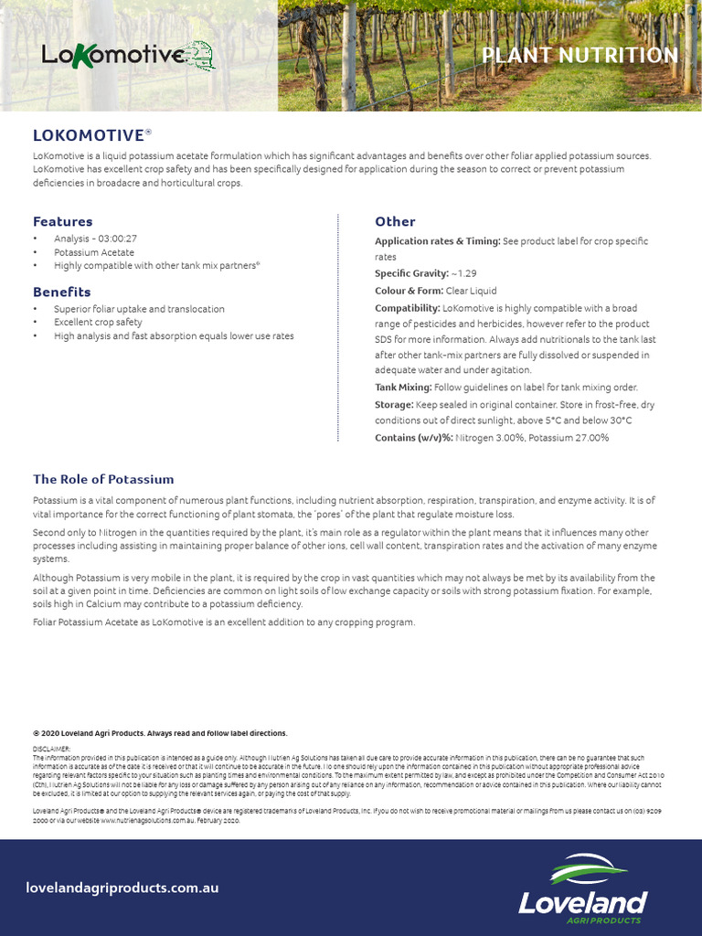 LoKo - Feb2020 Loveland Acetato Potássio | PDF | Potassium | Chemistry