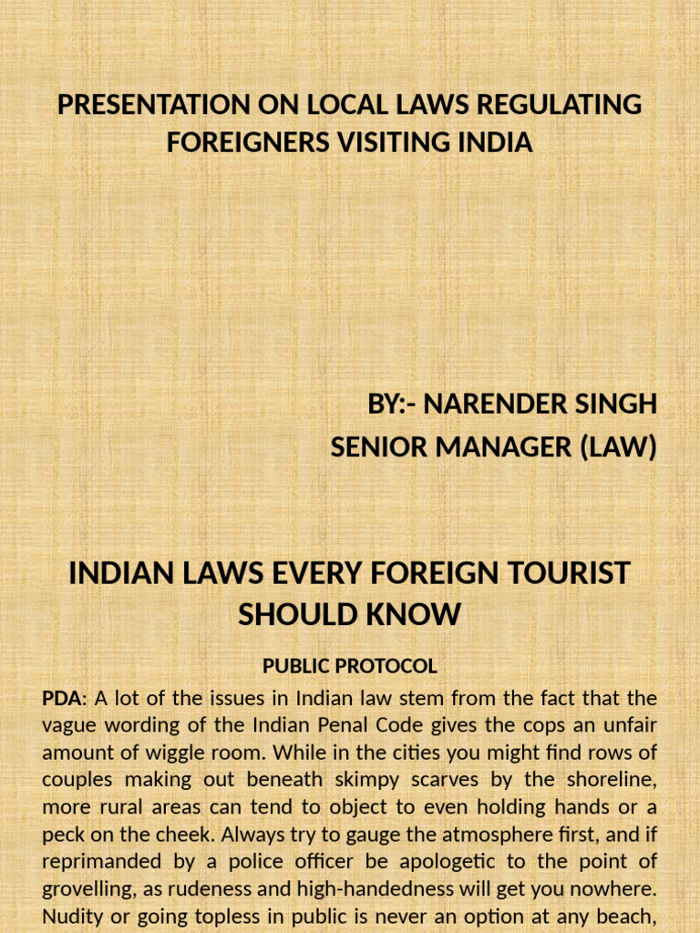 Local Laws and Foreigners | PDF | Arrest | Travel Visa