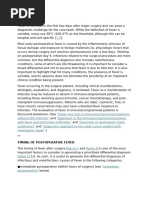 Postoperative Fever Management Guide | PDF | Sepsis | Surgery