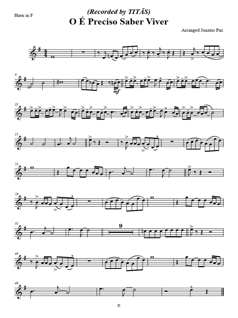 Saber Viver - HornF | PDF