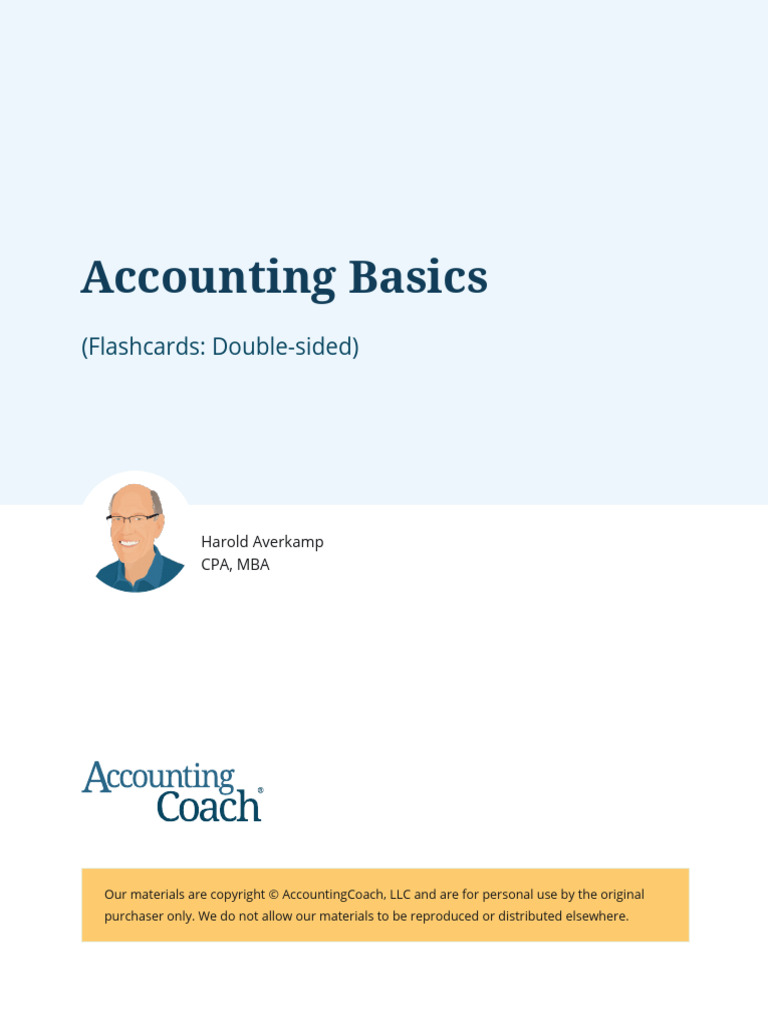 Accounting Basics Flashcards Ds | PDF | Debits And Credits | Income ...