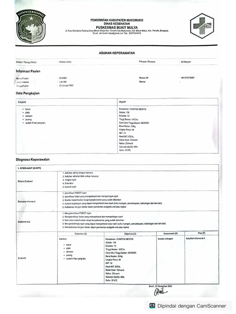 Pengkajian Yani | PDF