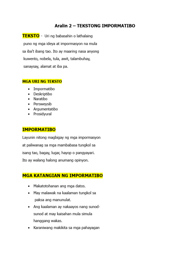 PAGPAG REVIEWER 3rd QT | PDF