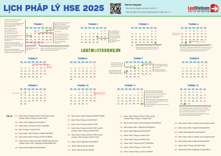 HSE Calendar 2025 | PDF