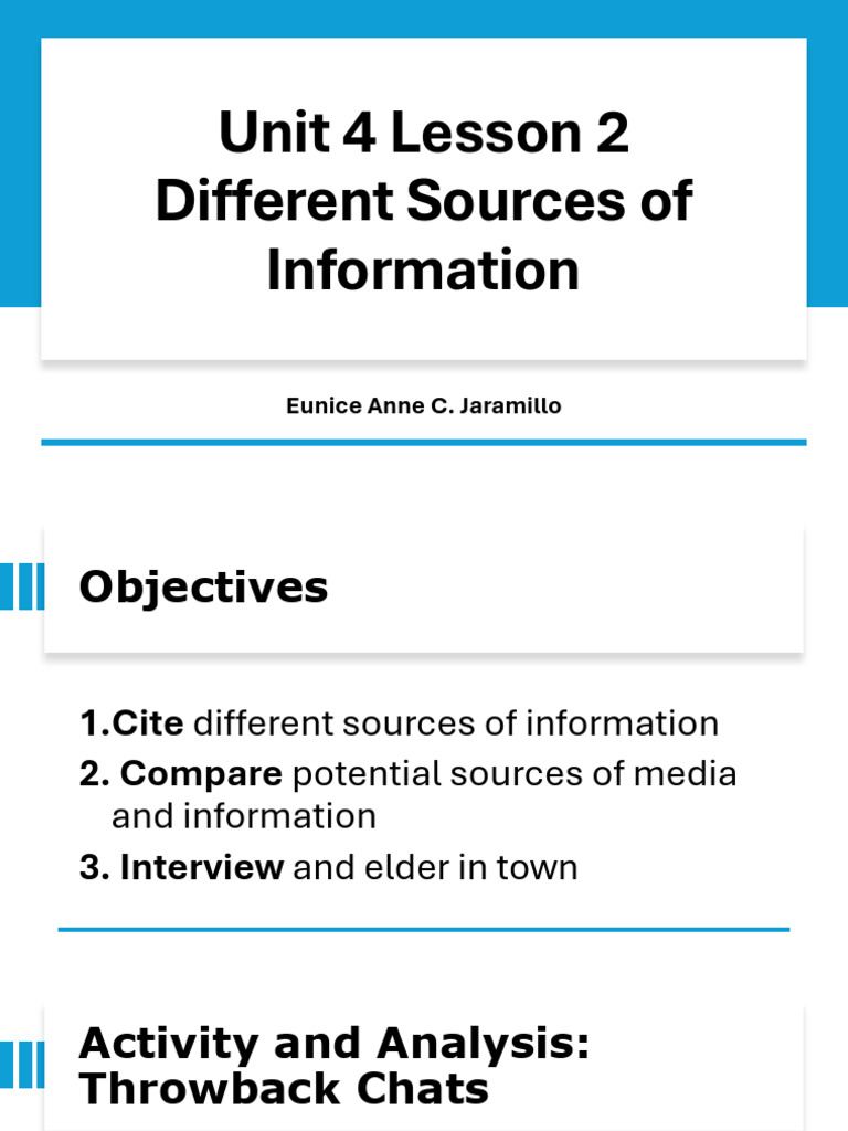 Unit-4-Lessons-2-and-3 | PDF | Narration | Abstraction