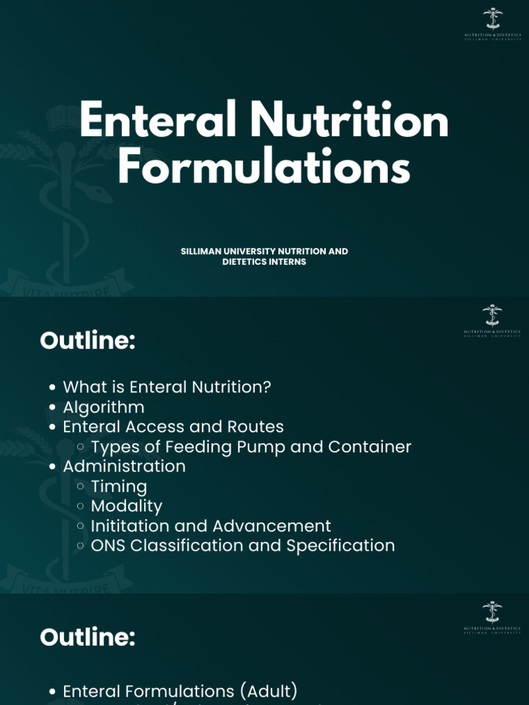 Comprehensive Guide to Enteral Nutrition | PDF | Gastroenterology ...