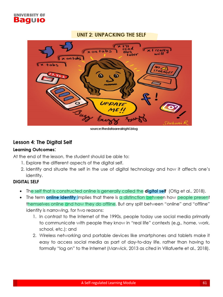 Understanding Your Digital Self | PDF | Online And Offline | Identity ...
