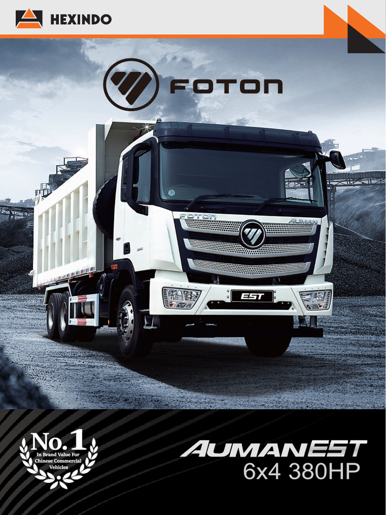 Brochure EST 6x4 380HP DT Ver Hexindo | PDF | Truck | Brake