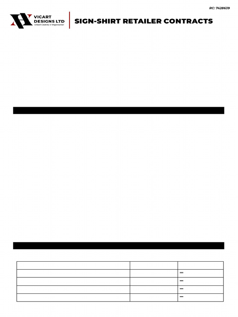 Vicart SignShirt Agreements | PDF | Mediation | Private Law