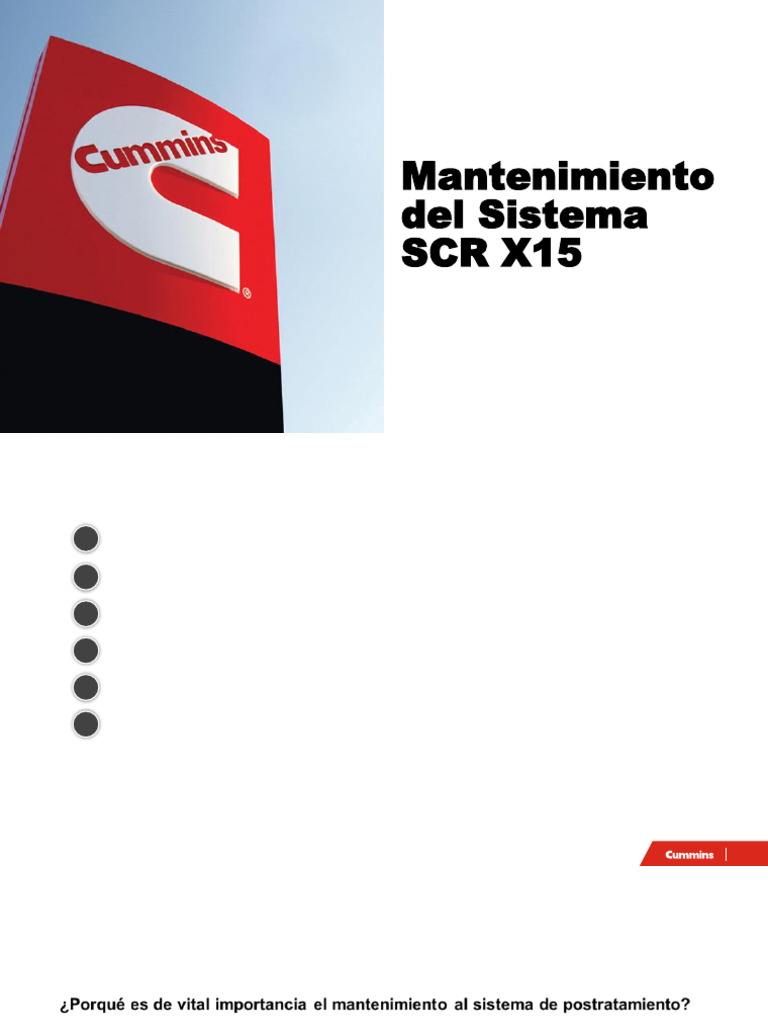 Mantenimiento SCR X15 Euro IV-V v3 | PDF