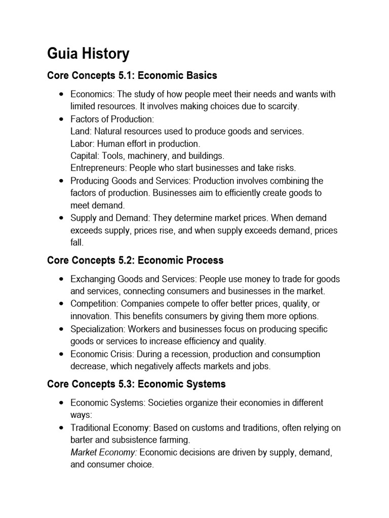 Guia History | PDF | Economies | Market (Economics)