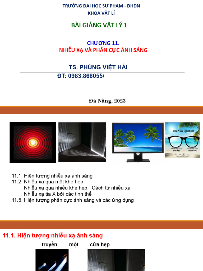 Vatly1-Chuong 11-Nhieu Xa Va Phan Cuc Anh Sang | PDF