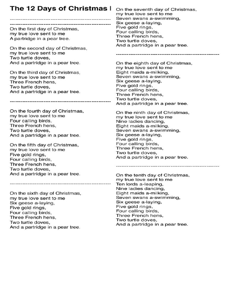 12days of Christmas | PDF