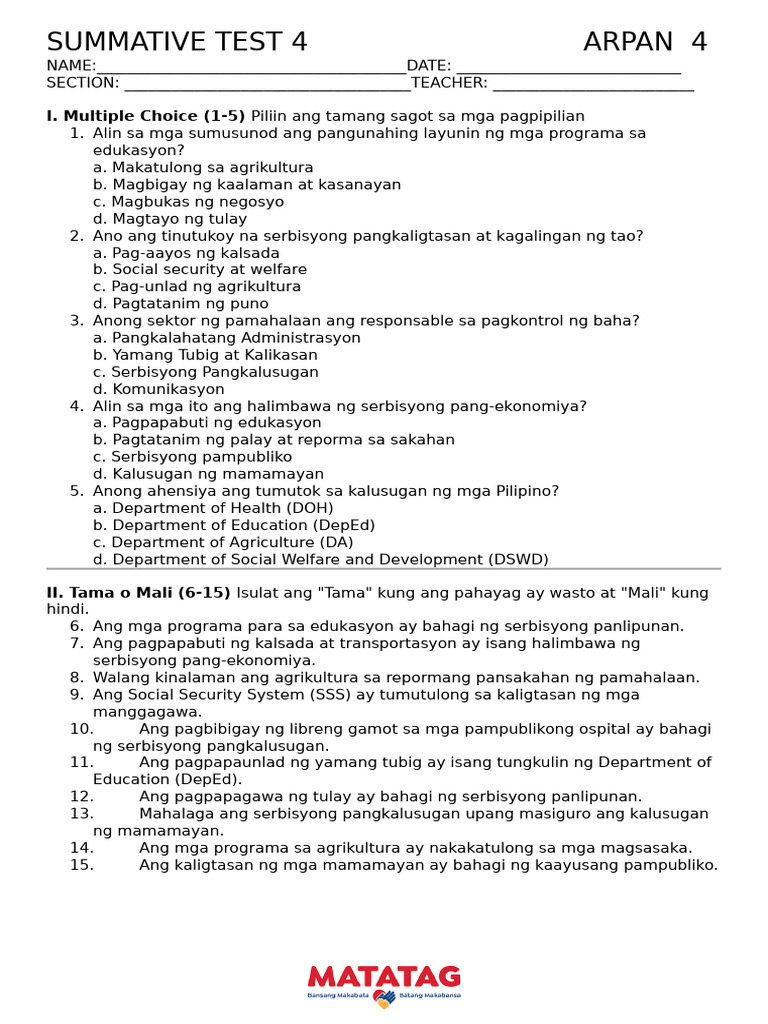 Arpan 4 Summative 04 | PDF