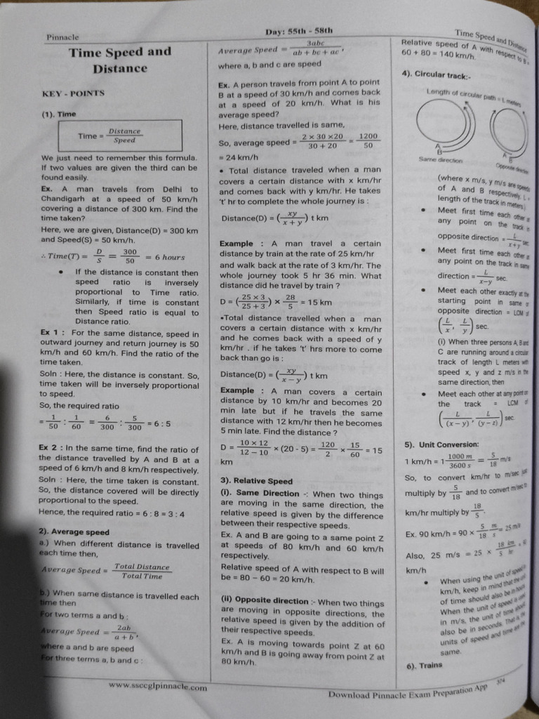 Time Speed and Distance | PDF | Speed | Train