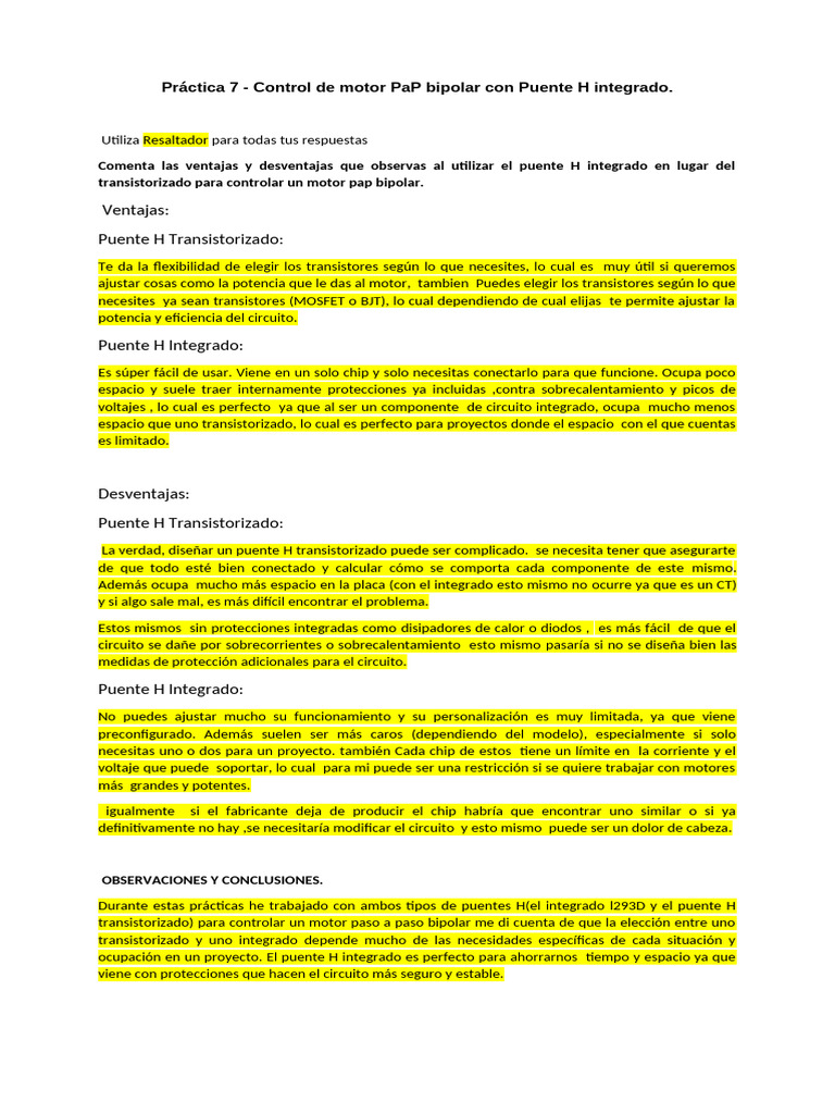Cuestionario, Observaciones y Conclusiones | PDF | Circuito integrado | Red eléctrica