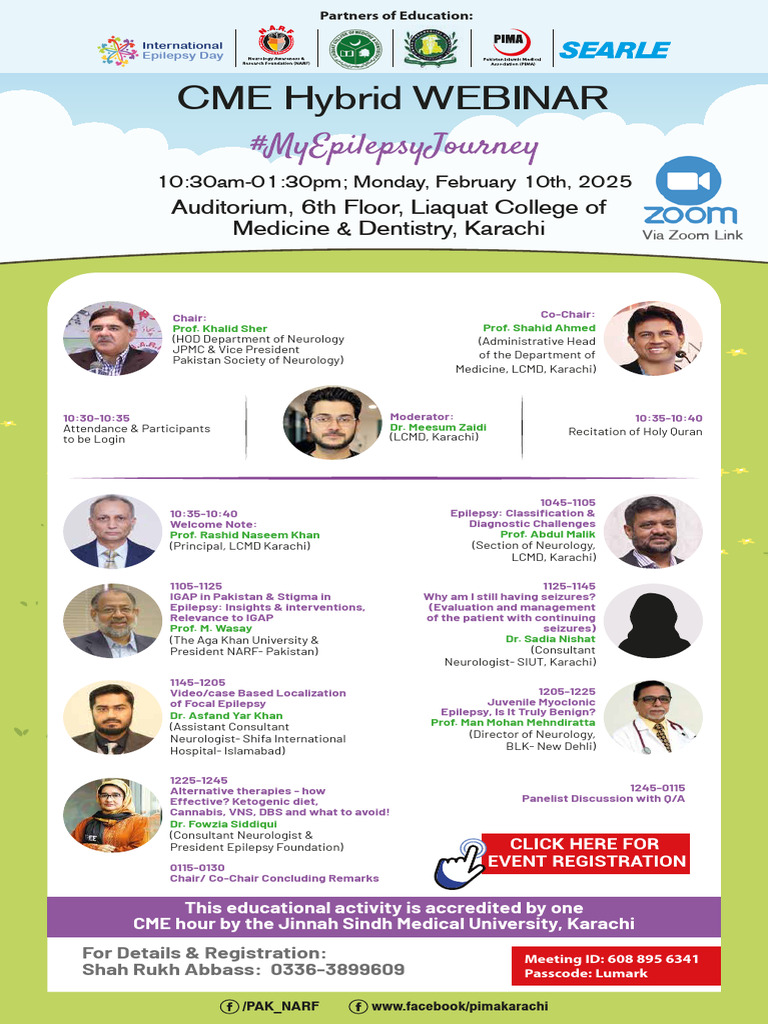 CME International Epilepsy Day 2025 | PDF | Epilepsy | Neurology