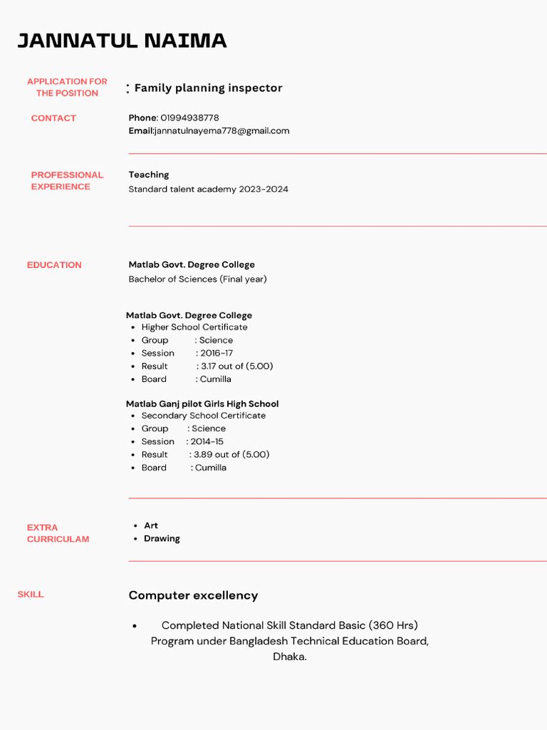 Gray and White Simple Clean Resume | PDF