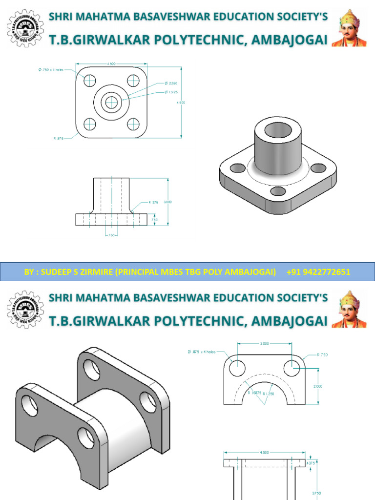 Cad Model 3d Practice | PDF