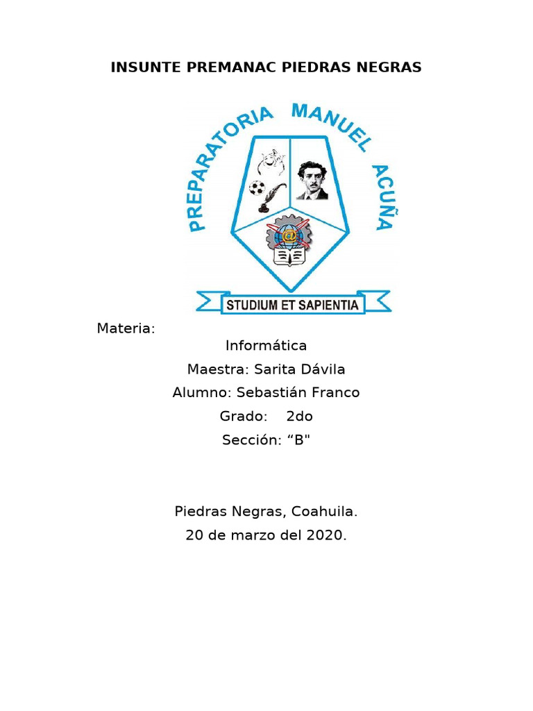 Portada Informatica | PDF