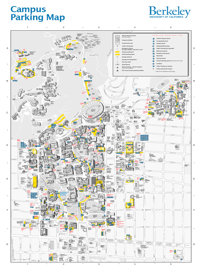 UC Berkeley Campus Parking Map | PDF