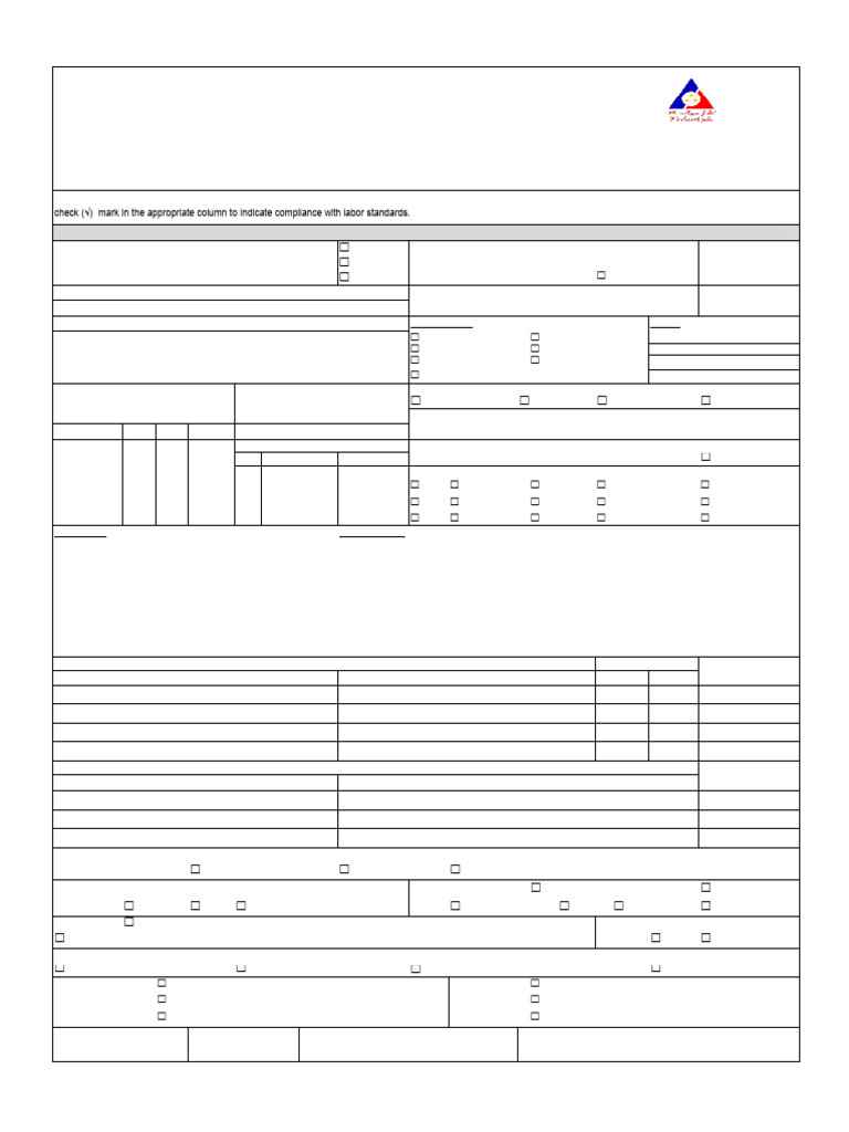 Labor Inspection Checklist | PDF | Cost Of Living | Occupational Safety ...